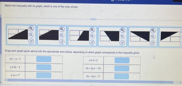 Solved Match the inequality with its graph, which is one of | Chegg.com