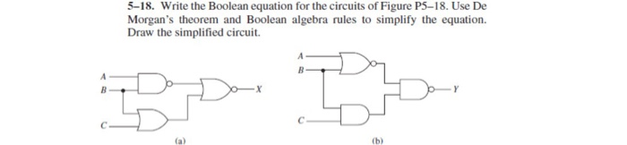 Solved 5-18. Write the Boolean equation for the circuits of | Chegg.com