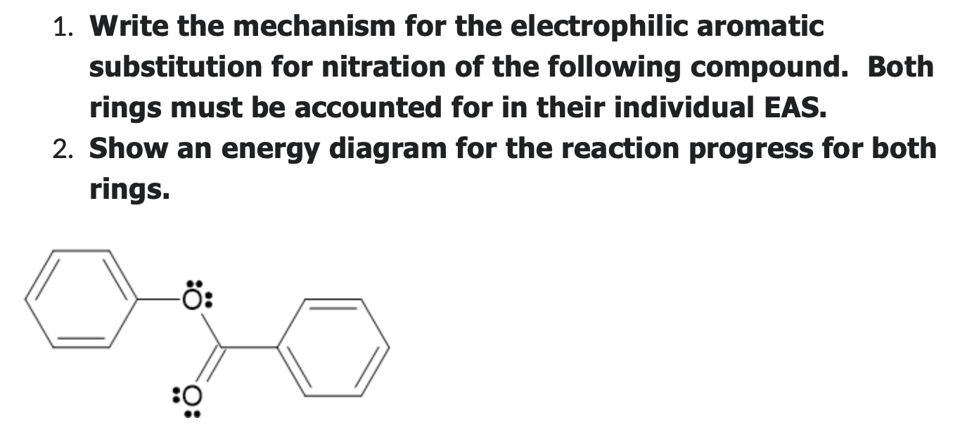 Solved Please write the mechanism for the electrophilic | Chegg.com