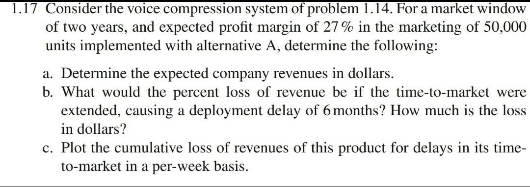 Solved == 1.14 A voice compression system for an audio | Chegg.com