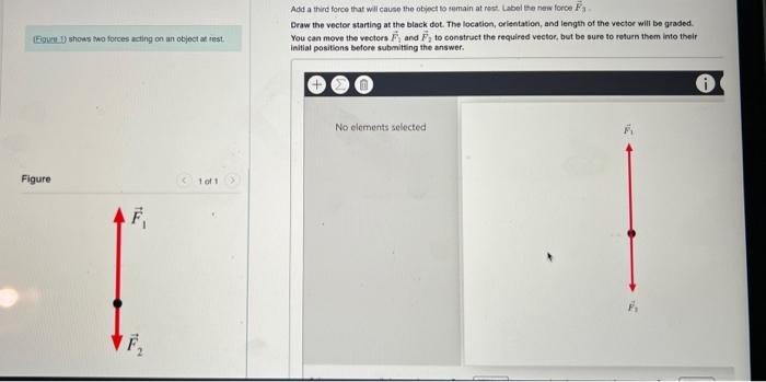 Solved Add a third force that will cause the object to | Chegg.com
