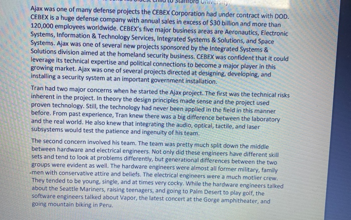 Solved AJAX PROJECT CASE STUDY Tran was taking his dog | Chegg.com