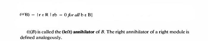 Solved (a) If A is an R-module, then A is also a | Chegg.com