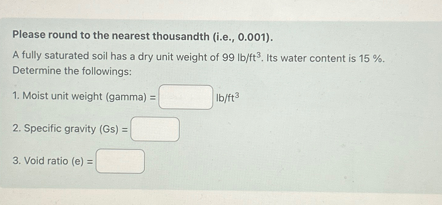 Solved Please round to the nearest thousandth | Chegg.com