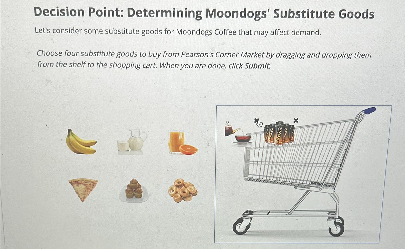 Solved Decision Point: Determining Moondogs' Substitute | Chegg.com