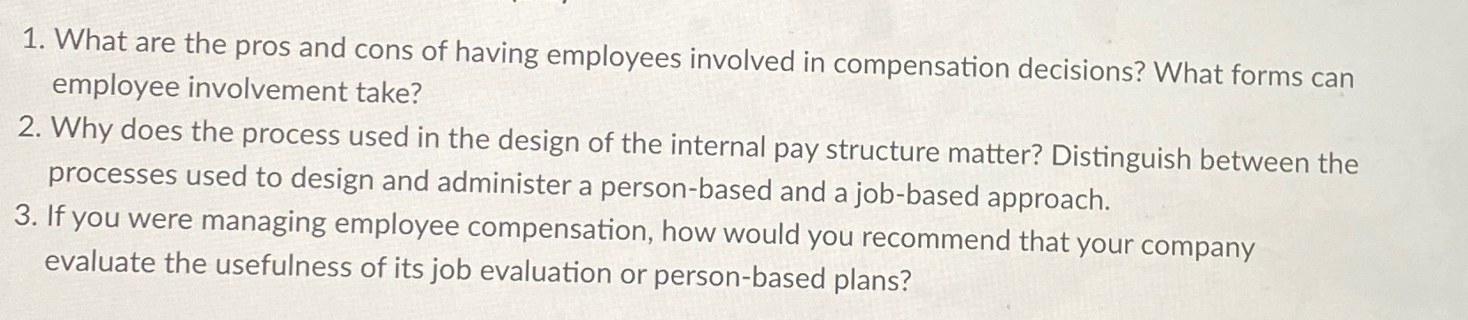 Solved What are the pros and cons of having employees | Chegg.com