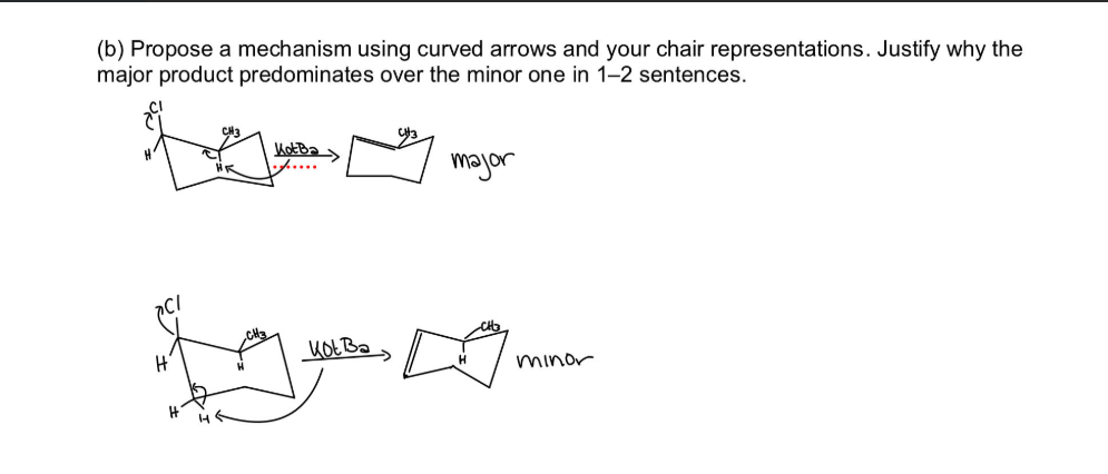 Solved (b) ﻿Propose a mechanism using curved arrows and your | Chegg.com