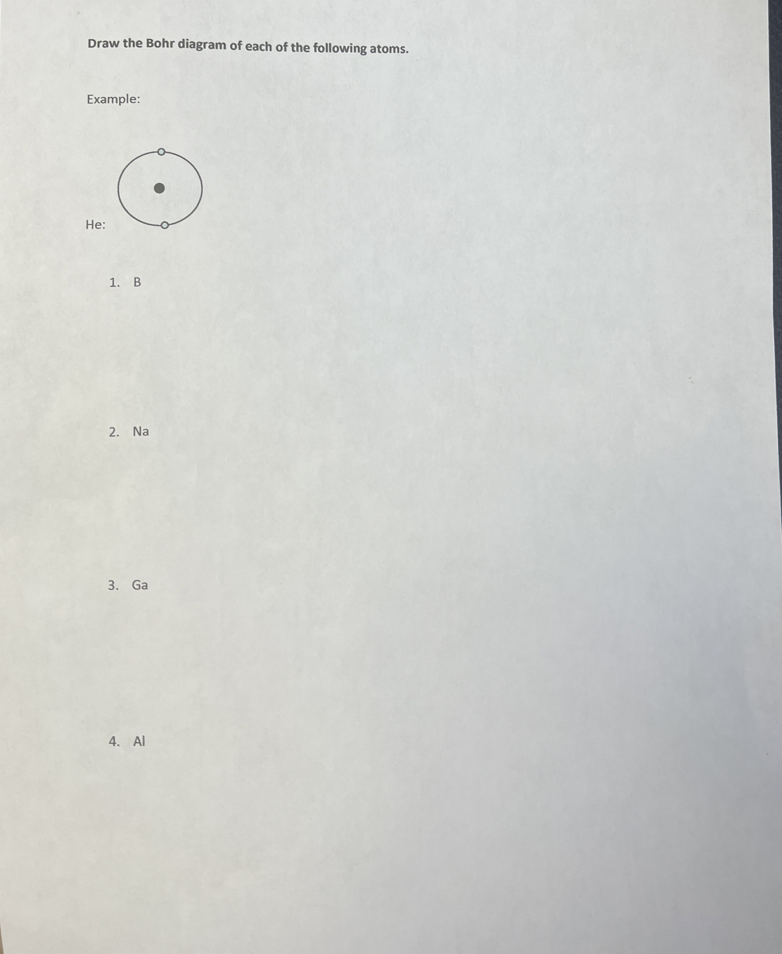 Solved Draw the Bohr diagram of each of the following | Chegg.com