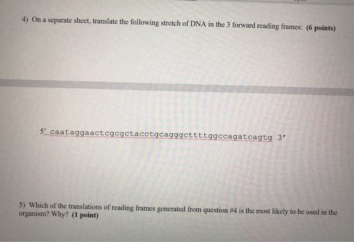 Solved 4) On a separate sheet, translate the following | Chegg.com