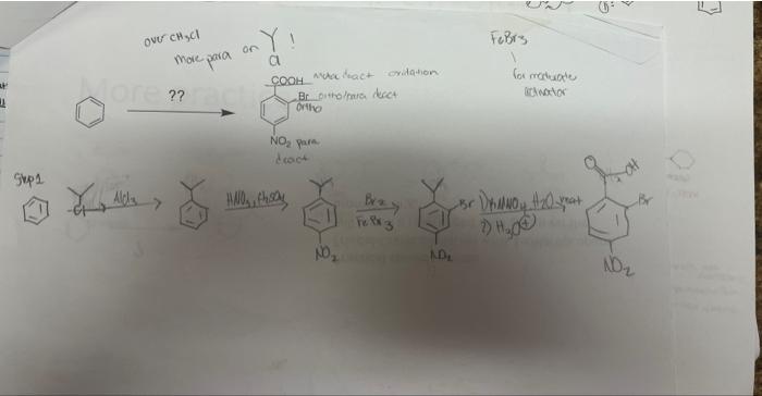 Solved over CH3Cl more para on Υa FeBrss ?? COOH nutaitact | Chegg.com