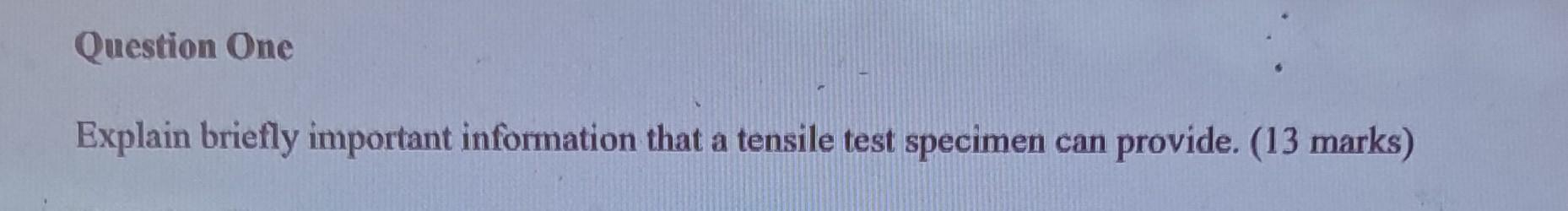 Solved Question One Explain briefly important information | Chegg.com