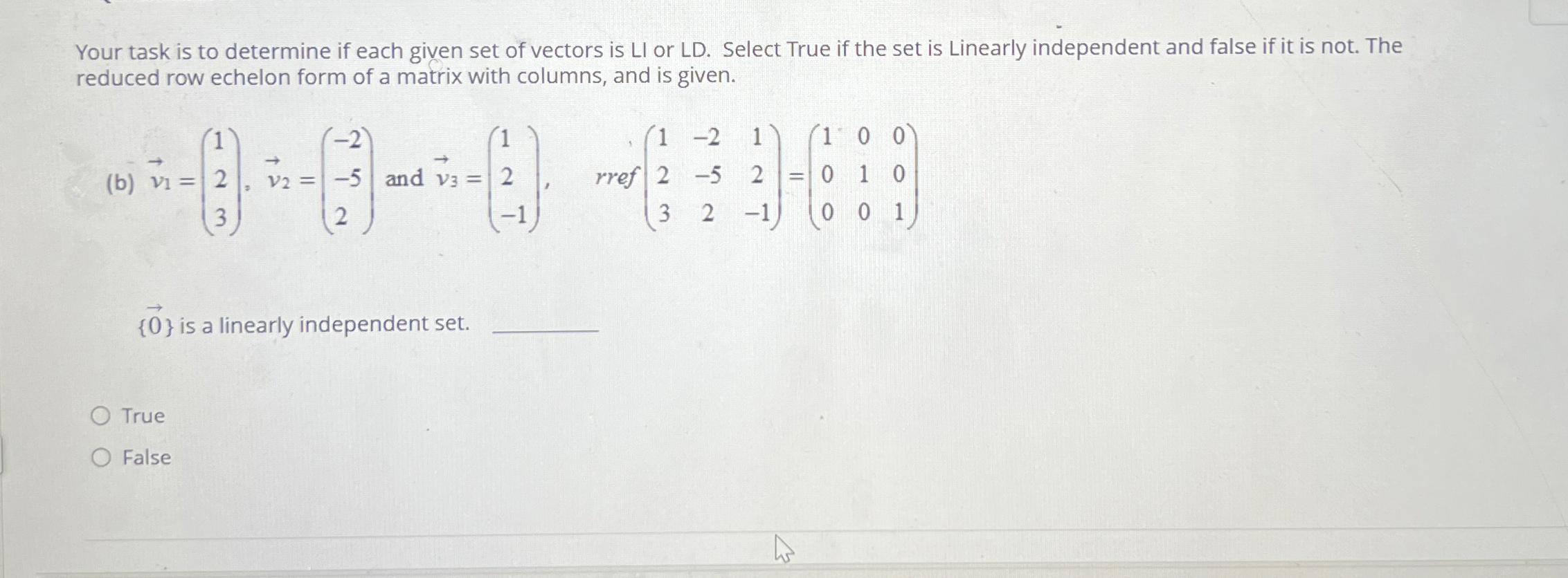 Solved Your task is to determine if each given set of | Chegg.com