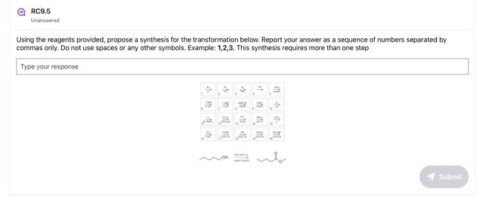 Solved Using the reagents provided, propose a synthesis for | Chegg.com