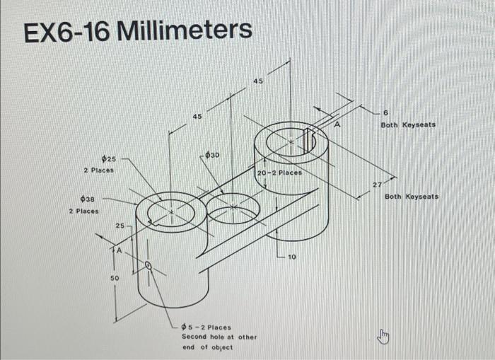 please draw the front and sectional view of this | Chegg.com