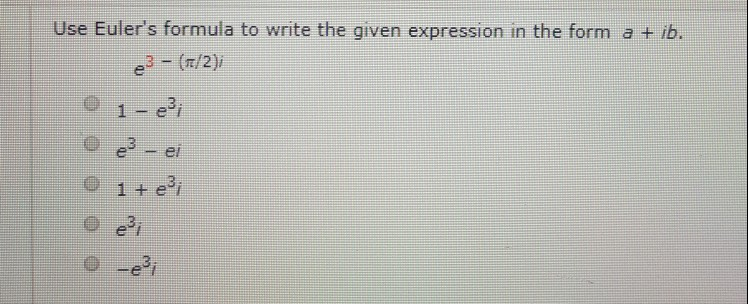 Solved Use Euler's formula to write the given expression in | Chegg.com