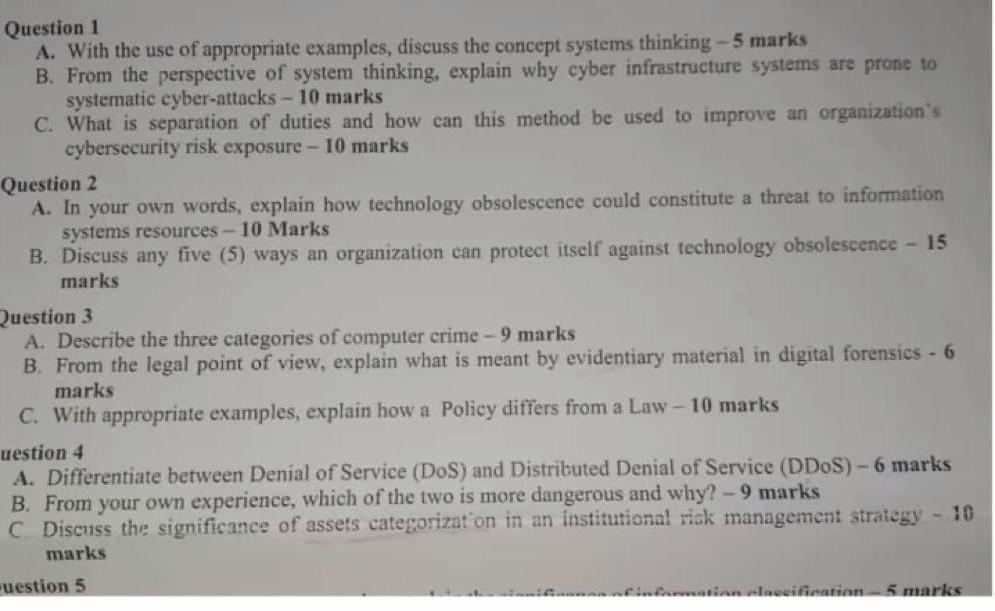 Solved Question 1 A. With the use of appropriate examples, | Chegg.com