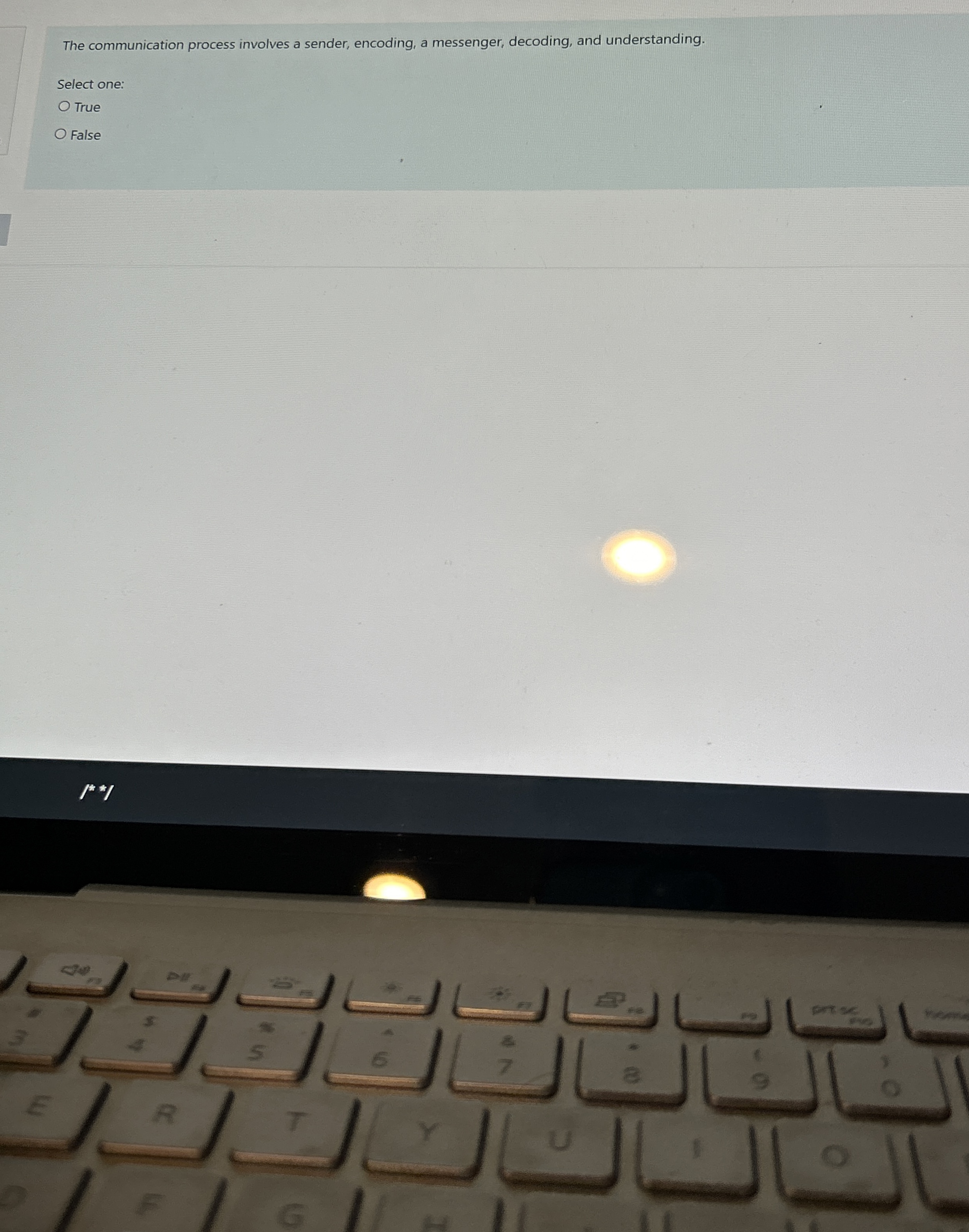 Solved The communication process involves a sender, | Chegg.com