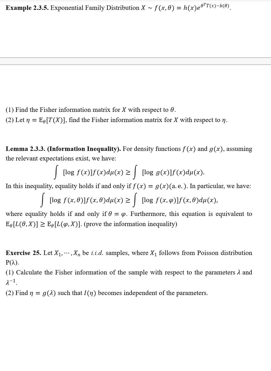 Solved Example 2.1.1. Let X1,⋯,Xn be i.i.d. samples, X1 | Chegg.com