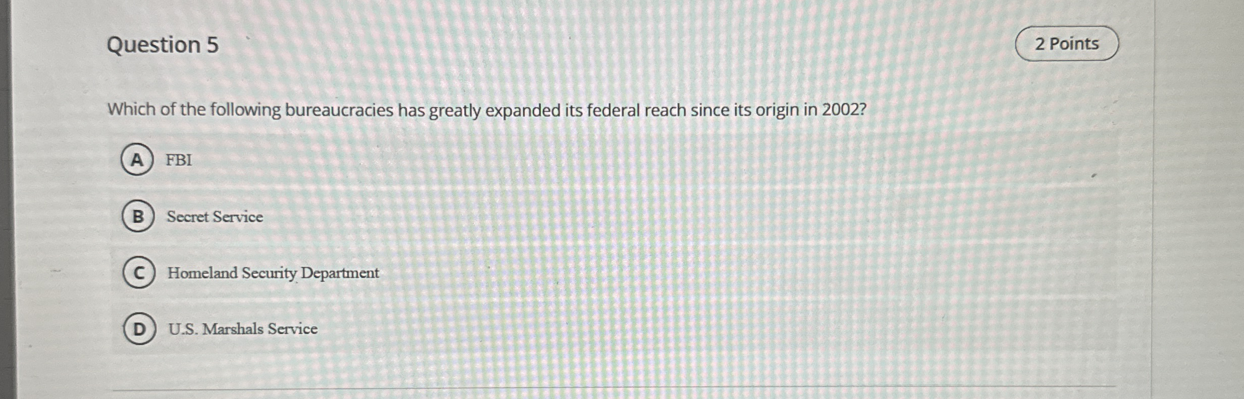 Solved Question 52 ﻿PointsWhich of the following | Chegg.com