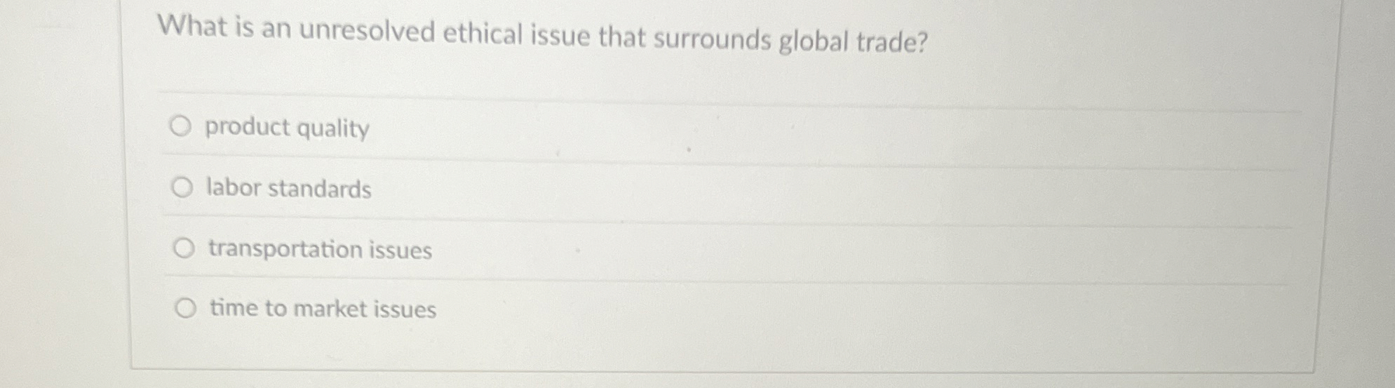 Solved What is an unresolved ethical issue that surrounds | Chegg.com