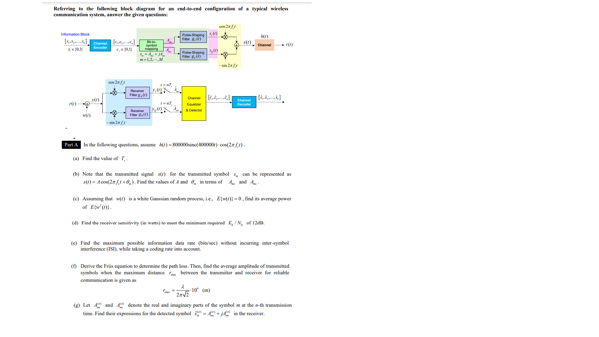 Referring to the following block diagram for an | Chegg.com