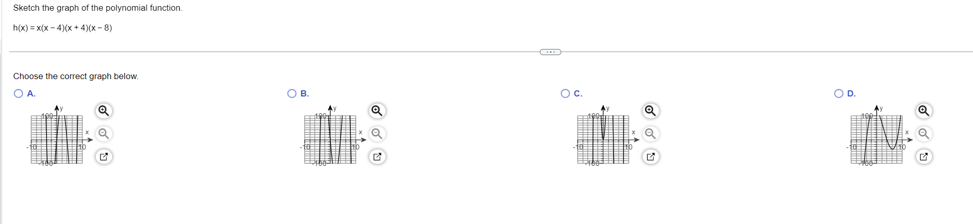 Solved Sketch the graph of the polynomial | Chegg.com