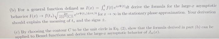 Solved (b) For a general function defined as | Chegg.com