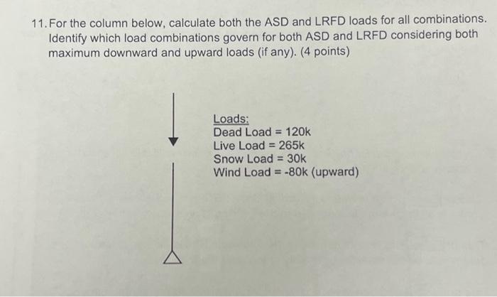 Solved 11. For the column below, calculate both the ASD and | Chegg.com