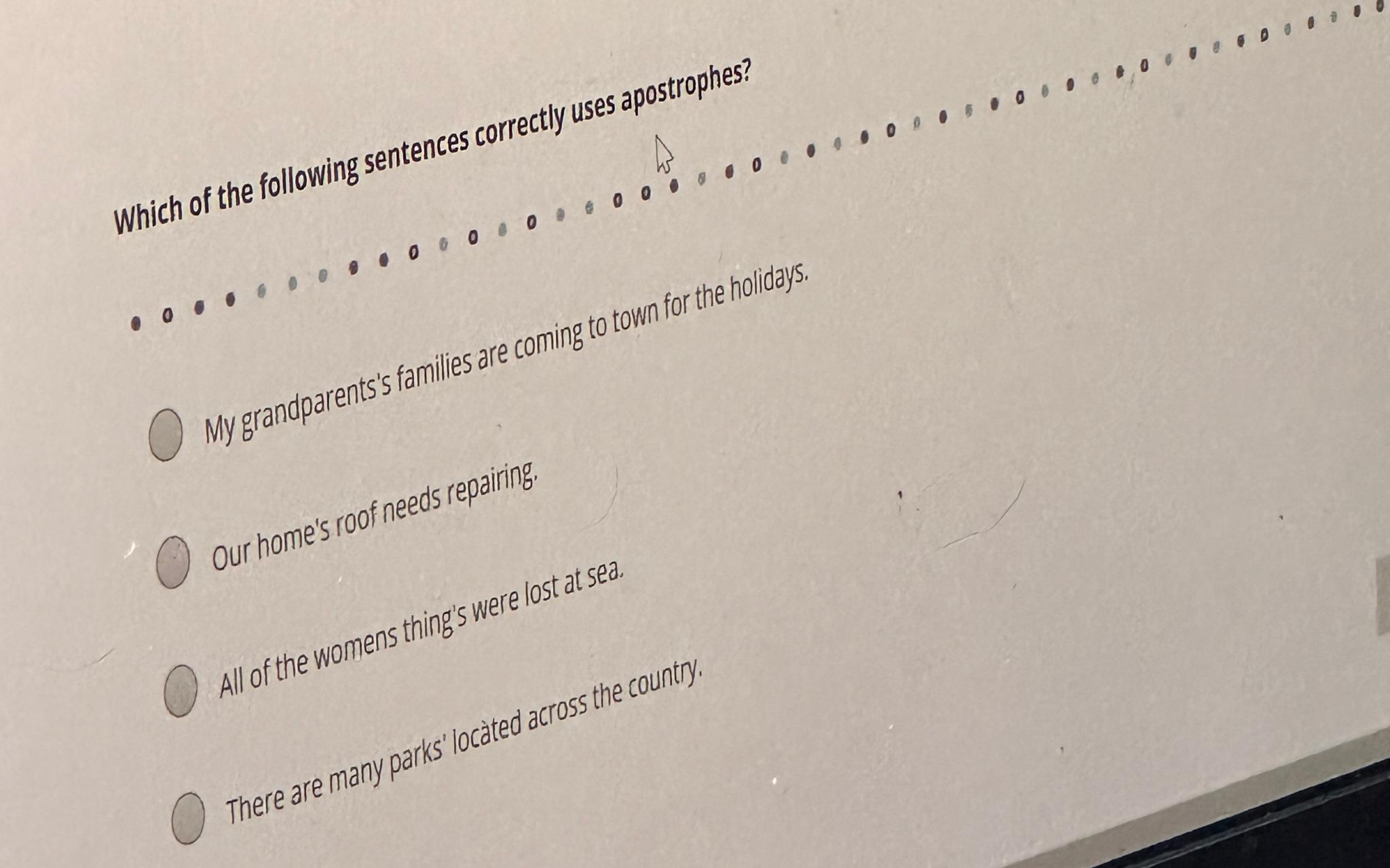 Solved Which of the following sentences correctly uses | Chegg.com