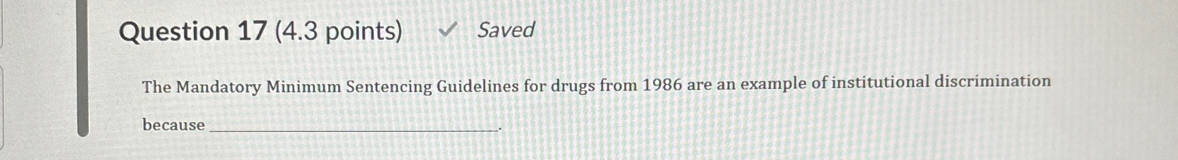 Solved Question 17 (4.3 ﻿points) ﻿SavedThe Mandatory | Chegg.com