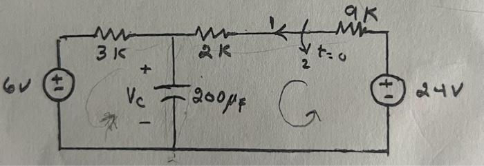Solved In the circuit shown below, find the capacitor | Chegg.com