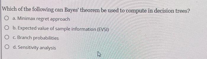 Solved Which of the following can Bayes' theorem be used to | Chegg.com