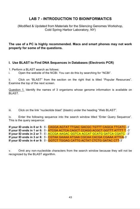 please help me with this lab, my id ends in 9 so use | Chegg.com