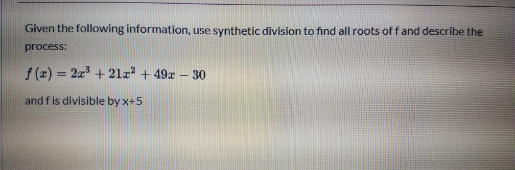 Solved Given the following information, use synthetic | Chegg.com