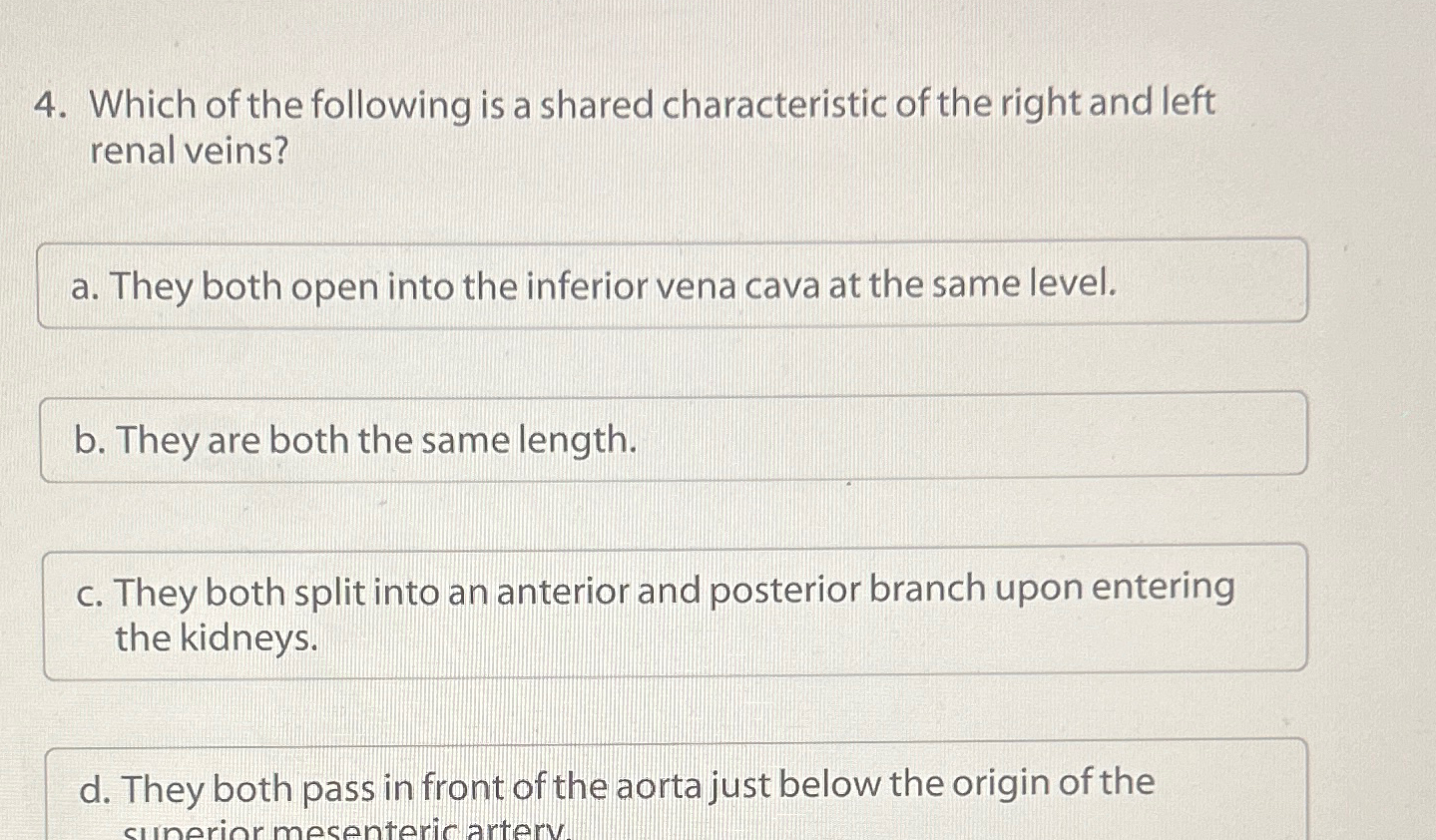 Solved Which of the following is a shared characteristic of | Chegg.com