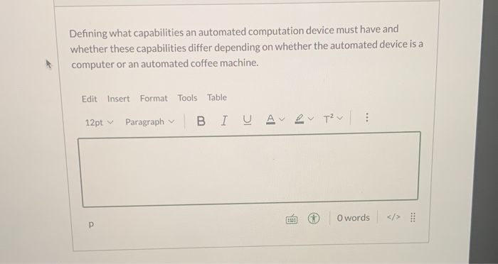 Solved Defining what capabilities an automated computation | Chegg.com