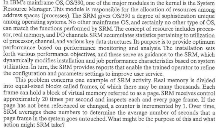 Solved In IBM's mainframe OS, ﻿OS ?390, ﻿one of the major | Chegg.com