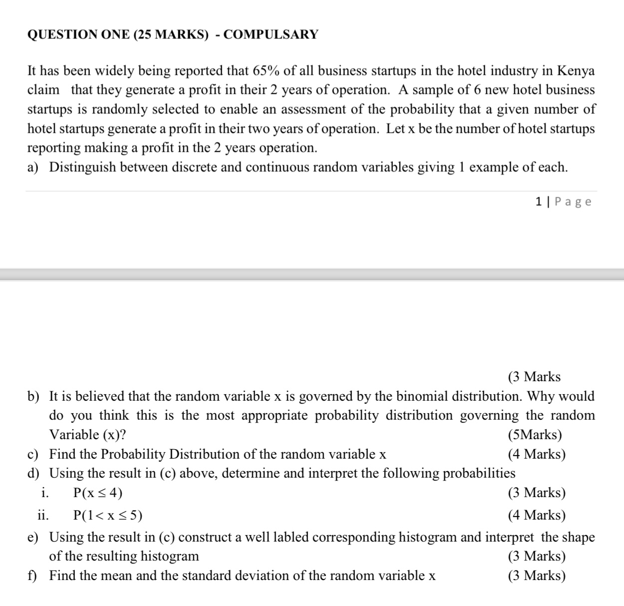 Solved Question One 25 ﻿marks ﻿compulsaryit Has Been 0230