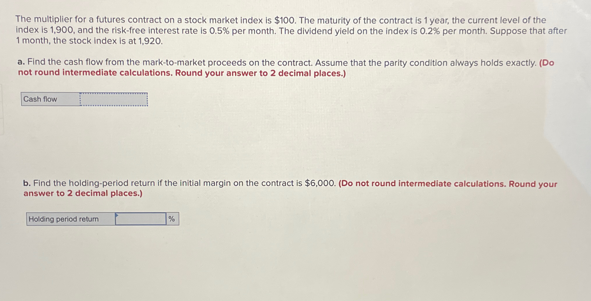 Solved The multiplier for a futures contract on a stock | Chegg.com