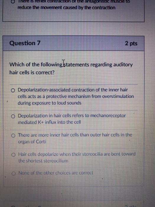 Solved ontraction or the antagoniste muscle to reduce the | Chegg.com