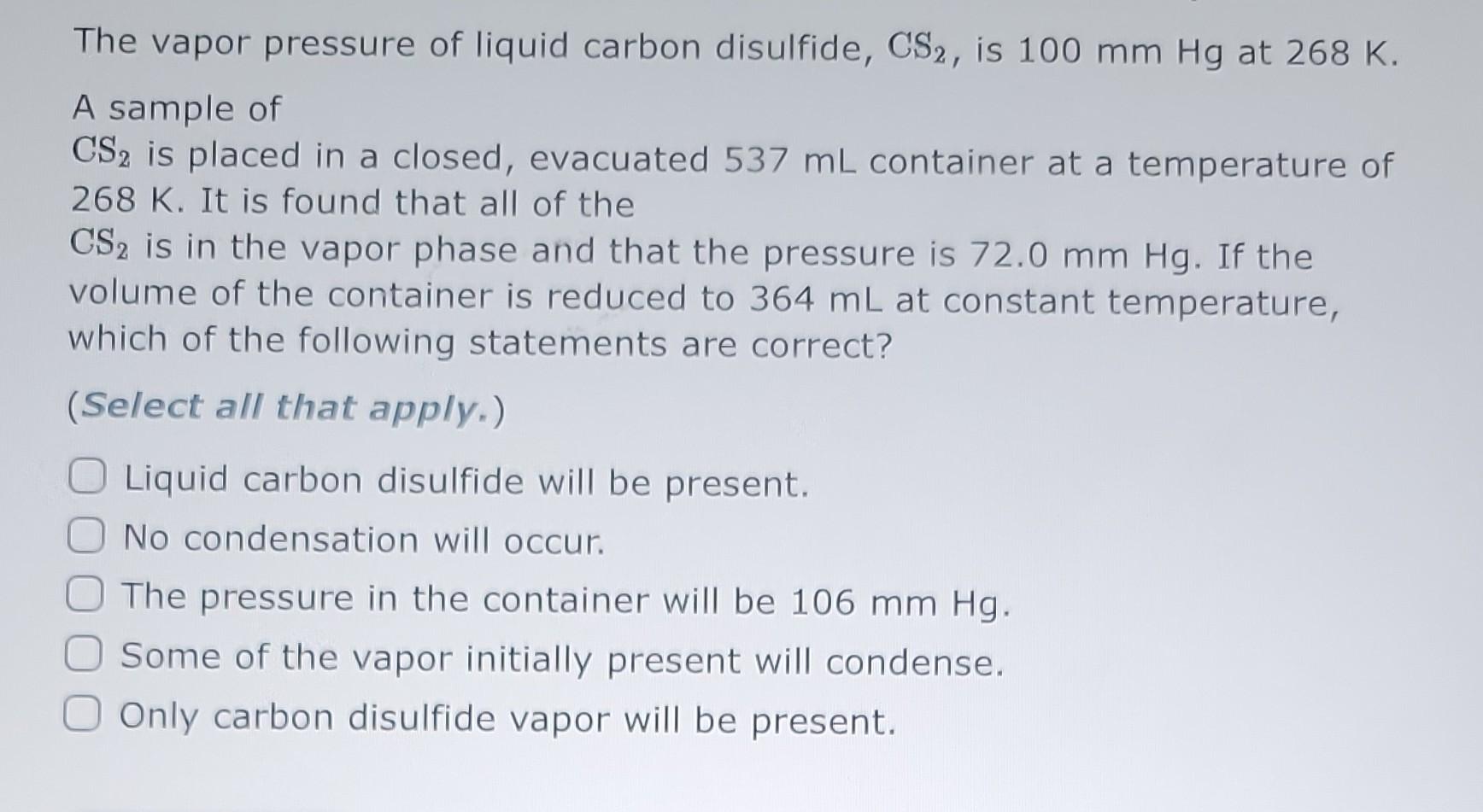 Solved The vapor pressure of liquid bromoethane, C2H5Br, is | Chegg.com