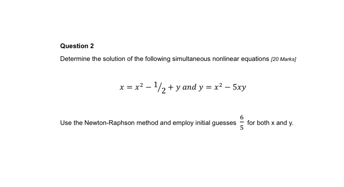 Solved Question 2Determine the solution of the following | Chegg.com