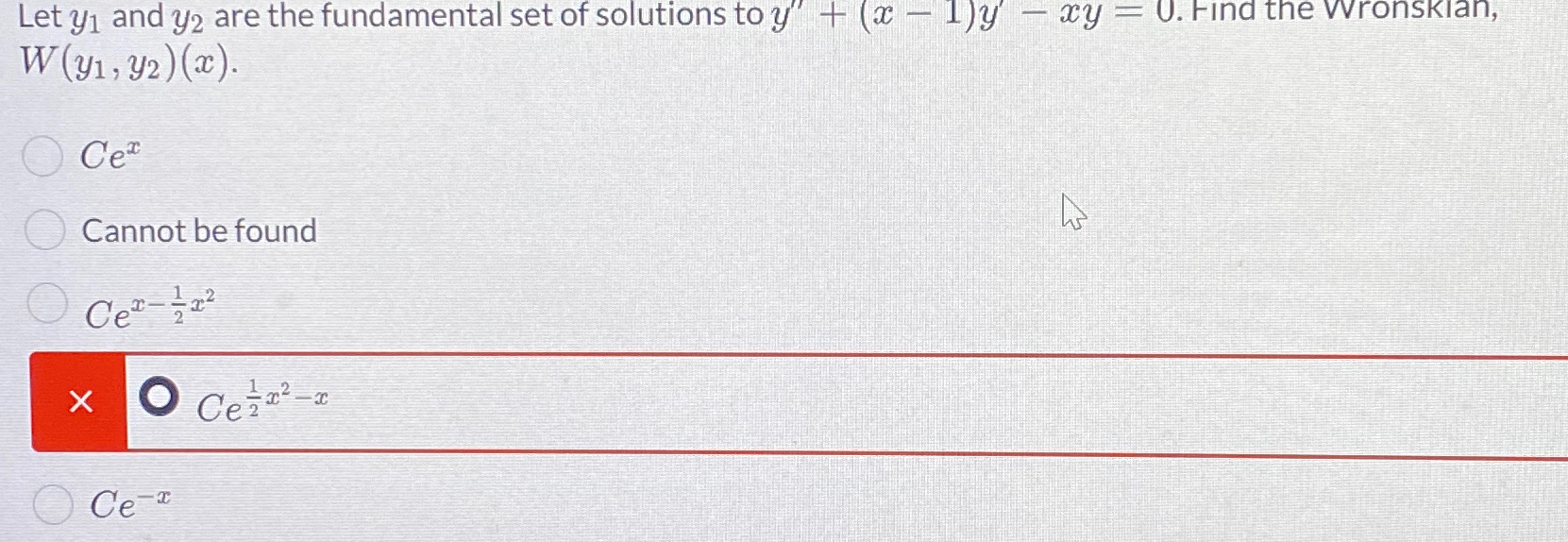 Solved Let y1 ﻿and y2 ﻿are the fundamental set of solutions | Chegg.com