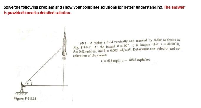 solve the following problem and show your complete | Chegg.com