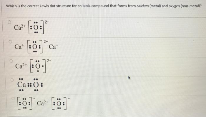 Lewis Dot Structure Ionic Compounds