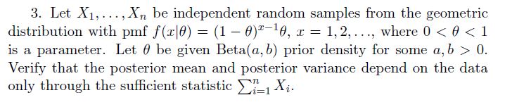 Solved Let x1,dots,xn ﻿be independent random samples from | Chegg.com