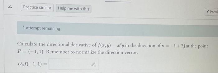 Solved 1 attempt remaining. Calculate the directional | Chegg.com