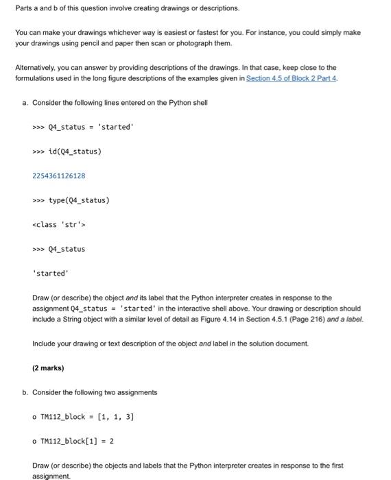 Solved Parts a and b of this question involve creating | Chegg.com