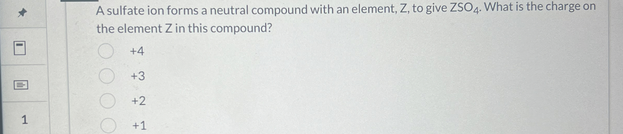 Solved A sulfate ion forms a neutral compound with an | Chegg.com