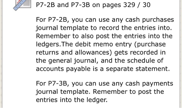 Solved P7-2B and P7-3B on pages 329 / 30 For P7-2B, you can | Chegg.com